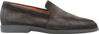 Santoni Homme, Chaussures, Gris, Taille: 43 EU Soft Reversed Calf Slipper