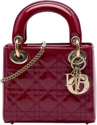 Dior Pre-owned Lady Dior - Femme - Pre-owned - Rouge - Taille: ONE Size