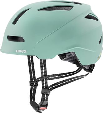 Uvex urban Planet - robuster City-Helm f&uuml;r Damen und Herren - aus Recyclingmaterial - optimierte Bel&uuml;ftung - Jade matt - 58-61 cm