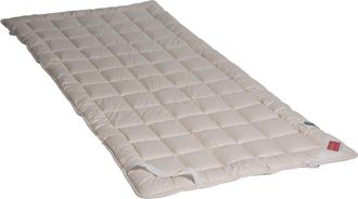 HEFEL Classic Wool Unterbett Schafschurwolle Matratzenauflage mit Eckgummib&auml;nder 700 g/m&sup2; Wellness Rheumatic 2030U (140 x 200 cm)