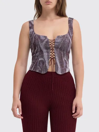 MACCAPANI Abstraktes Baumwollmisch-Top