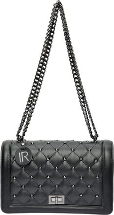 Isabella Rhea Schwarz Rindsledertasche