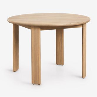 Sklum Runder Esstisch &Oslash;110 cm aus Akazienholz Uleno Helles Akazienbraun