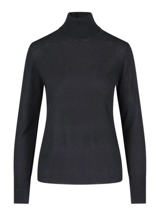 Aspesi Pull Col Roul&eacute; - Noir
