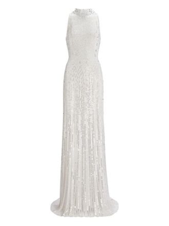 Jenny Packham robe longue Benue - Blanc