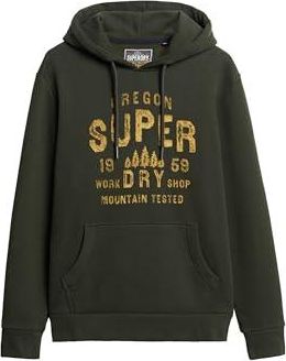 Superdry Work Shop Surplus Goods Veste &agrave; capuche pour homme Vert olive XXL, Surplus Goods Olive, XXL