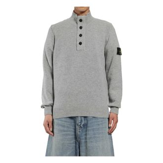 Stone Island Homme, Pulls, Gris, Taille: S Polo &agrave; manches longues