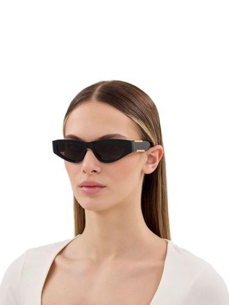Bottega Veneta Womens Sunglasses Black-Grey Bio Injection Eyewear - Black/grey