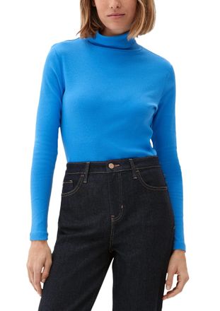 s.Oliver Damen T-Shirts T Shirts Langarm, Blau, 32 EU