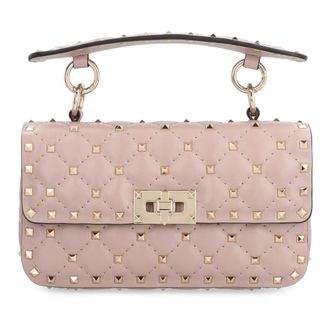 Valentino Garavani Kleine Nappa Rockstud Spike Tasche - - Bags - Damen - Rosa - ONE SIZE