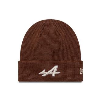 New Era Alpine Racing F1 Team Bonnet en tricot gaufr&eacute; marron