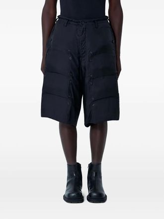 Yohji Yamamoto padded shorts - Schwarz