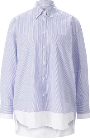 Caliban Femme, Blouses et Chemises, Bleu, Taille: 36 FR Chemise ray&eacute;e