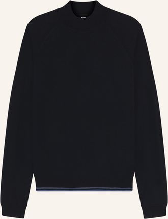 HUGO BOSS Pullover Perfino_In Regular Fit blau