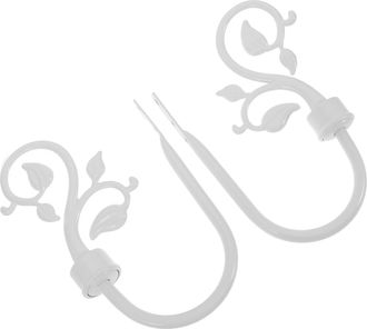 DOITOOL Gardinenhalter aus Metall 2 St&uuml;ck U F&ouml;rmige Raffhalterhaken Bohrfreie Wandmontage Geeignet f&uuml;r Fensterdekoration und Au&szlig;engardinen Bronzefarben Robust