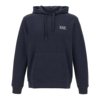 Emporio Armani Emporio Armani Ea7, Homme, Sweatshirts et sweats &agrave; capuche, Bleu, Taille: XL Sweat &agrave; capuche en coton