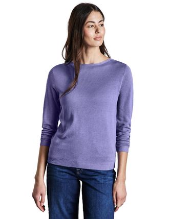 Street One Damen A302973 Weicher Strickpullover, Lilac Dusk Mel., 34 EU