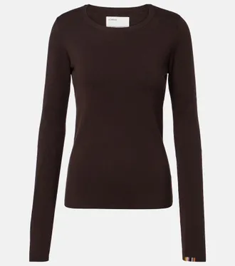 Extreme Cashmere Pullover N&deg;392 Eel aus Baumwolle und Kaschmir