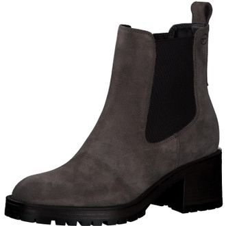 Tamaris Damen Ankle Boots, Frauen Stiefeletten,TOUCHit-Fu&szlig;bett,Kurzstiefel,uebergangsschuhe,uebergangsstiefel,flach,Boots,Bootee,Taupe,40 EU