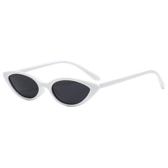 Generic Lunettes De Soleil Tendance &Agrave; Petite Monture For Hommes Et Femmes, Id&eacute;ales For Les D&eacute;placements En Ext&eacute;rieur Ou Vacances(White)