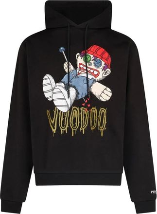 Phobia Archive Homme, Sweatshirts et sweats &agrave; capuche, Noir, Taille: XS Tdc Voodoo Print Sweat &agrave; capuche