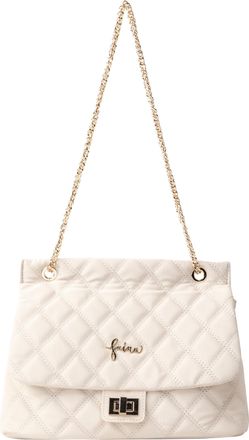 Faina Umh&auml;ngetasche Damen Wollwei&szlig;