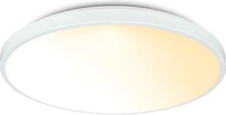 Briloner LED Deckenlampe mit Fernbedienung, dimmbar, Dekorblende, warmweiß bis neutralweiß, LED Lampe, Deckenleuchte, Wohnzimmerlampe, Küchenlampe, Deckenbeleu