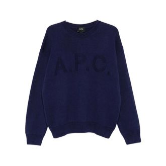 A.P.C. Rundhals-Strickware - - Knitwear - Herren - Blau - M
