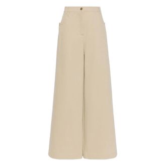 Max Mara Weite Hosen - - Trousers - Damen - Beige - S