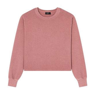 A.P.C. Autumn 26 Boxy Sweatshirt - - Sweatshirts & Hoodies - Herren - Rosa - L