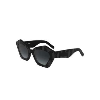 Karl Lagerfeld Femme, Accessoires, Noir, Taille: 53 MM Kl6199S 001 Lunettes de soleil