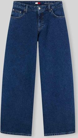 Tommy Jeans Wide Leg Jeans aus reiner Baumwolle mit Nadelstreifen