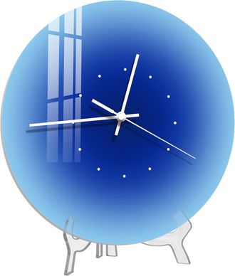 Generic Degradierte Uhr | &Auml;sthetische Uhren, Acryl-Sonnenuntergangsuhr mit Farbverlauf, Heimdekoration, Romantisches Schlafzimmer, Spielzimmer, Wohnzimmer, K&uuml;