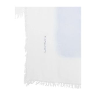 Fabiana Filippi Femme, Accessoires, Bleu, Taille: ONE Size Fringed Edge