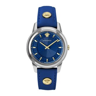 Versace Greca 38 mm Uhr - - Accessories - Damen - Blau - ONE SIZE