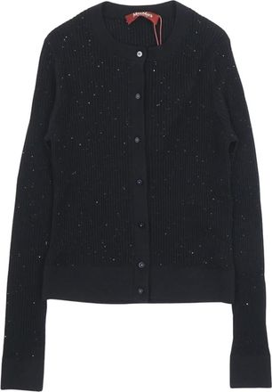 Max Mara Femme, Pulls, Bleu, Taille: 38 FR Cardigan