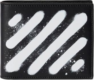 Off-white Portemonnaie mit grafischem Print - Schwarz