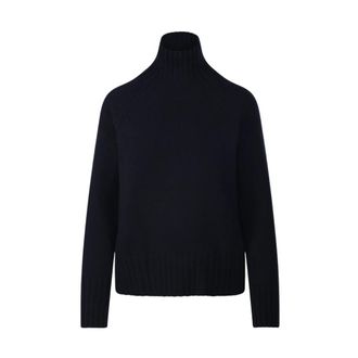 Max Mara Femme, Pulls, Bleu, Taille: 42 FR Pull col roul&eacute; Mantova