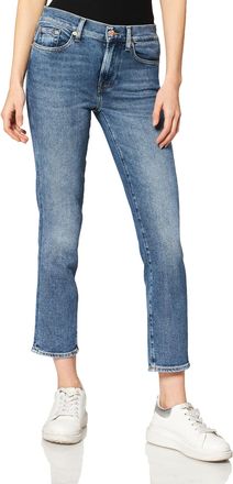 7 For All Mankind Damen JSVY1200LV Jeans, Mid Blue, 31