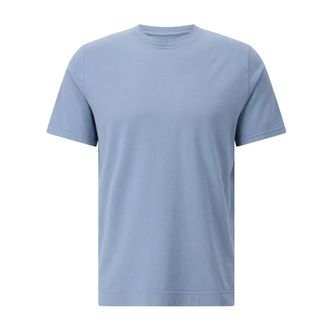 Fedeli Baumwoll T-Shirt Klassischer Stil Bequem - - Tops - Herren - Blau - 5XL