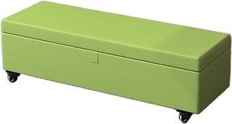 Generic Ottomane Mit Stauraum F&uuml;r Schlafzimmer Beistellbank Gepolsterter Stauraum Ottomane Mit Rollen Rechteckig Extra Lange Aufbewahrungsbank F&uuml;r Den Eingang