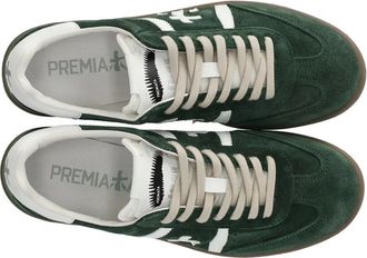 Premiata Low-Top Sneaker - Deep Green Suede Sneakers - Gr. 40 (EU) - in Grün - für Damen