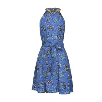 Pinko Georgette Kleid Riposato 2 - - Dresses - Damen - Blau - M