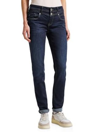 Street One 3715692 Jean Coupe d&eacute;contract&eacute;e, Deep Indigo Washed, 32W / 30L Femmes