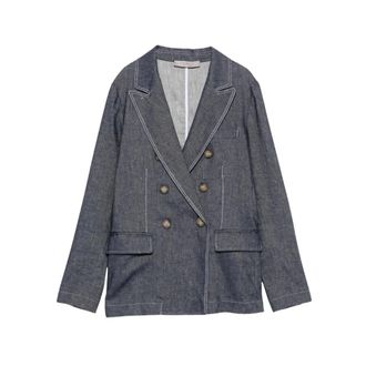 D.exterior Femme, Vestes, Bleu, Taille: 38 FR Blazers