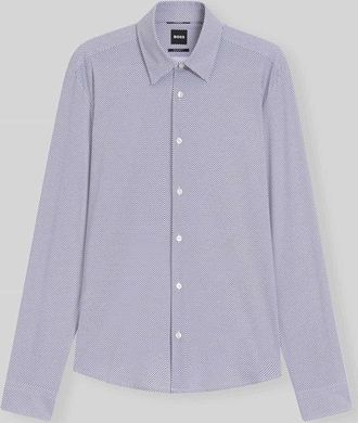 HUGO BOSS Regular Fit Businesshemden aus Stretch-Jersey