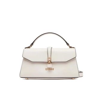 Guess Femme, Sacs, Blanc, Taille: ONE Size Queensland Top Handle Flap