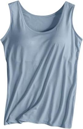 Generic D&eacute;bardeur pour femme avec coupe ample - Haut de sport avec soutien-gorge int&eacute;gr&eacute; - Yoga - Haut d&eacute;t&eacute; - Col rond - L&eacute;ger - Gilet stretch - &Eacute;l&eacute;gant - D&eacute;b