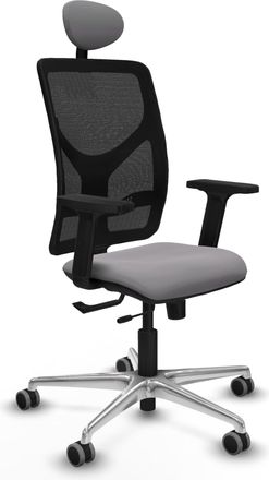 Piqueras y Crespo B&uuml;rostuhl mit verstellbarer R&uuml;ckenlehne, 2D-Armlehnen, h&ouml;henverstellbare Lendenwirbelst&uuml;tze und festes Kopfteil, ausgestattet mit Syncro/Traslack und 