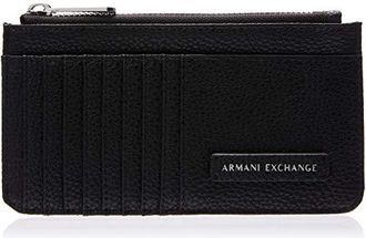 A|X Armani Exchange Card Holder, Portefeuille Femme, 20, Taille Unique